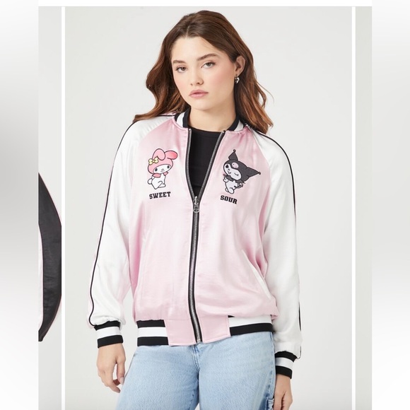 Sanrio | Jackets & Coats | New Kuromi X My Melody Reversible Satin ...